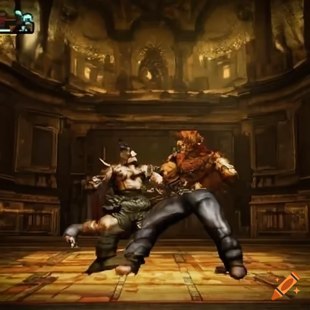 Screenshot of a 2d action game featuring a hero battling a big boss on ...