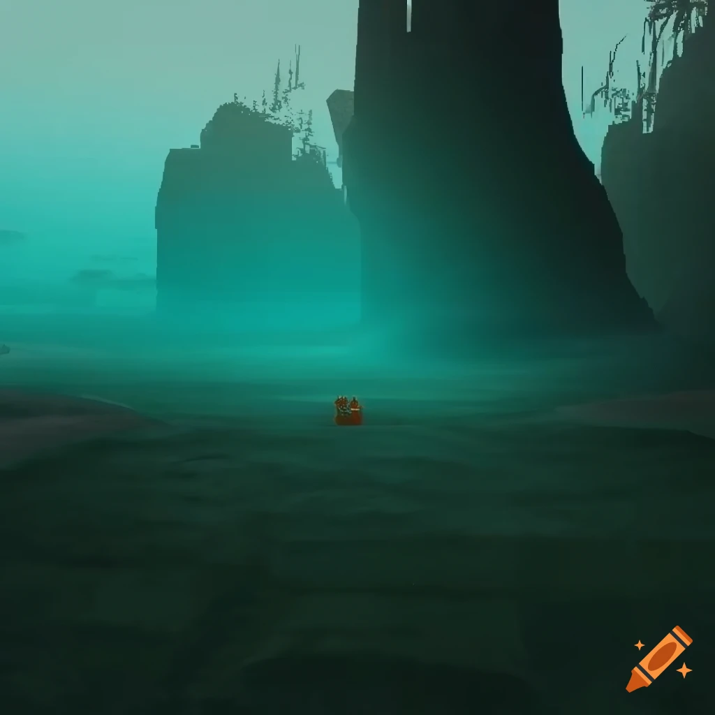 Super mario 64 dire, dire docks landscape on Craiyon