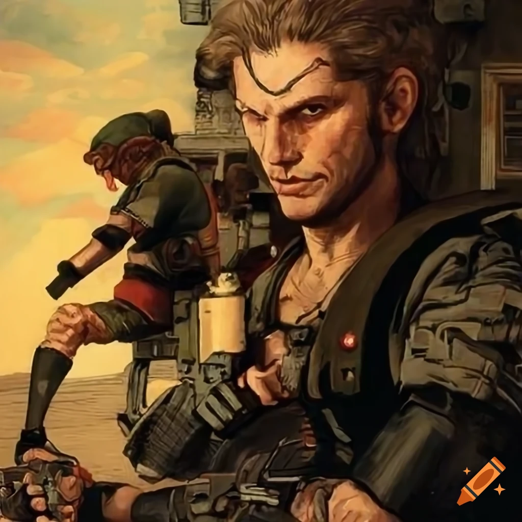 Metal gear mario by norman rockwell with high definition details on Craiyon