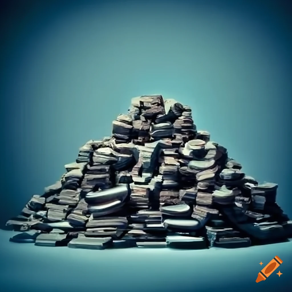 Sorting items into two piles on Craiyon