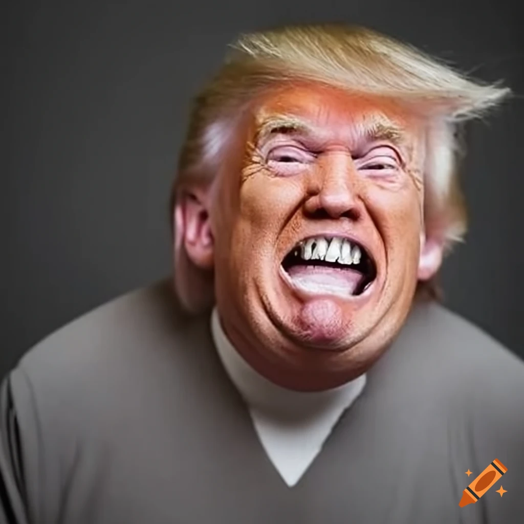 Barking pig with trump's face on Craiyon