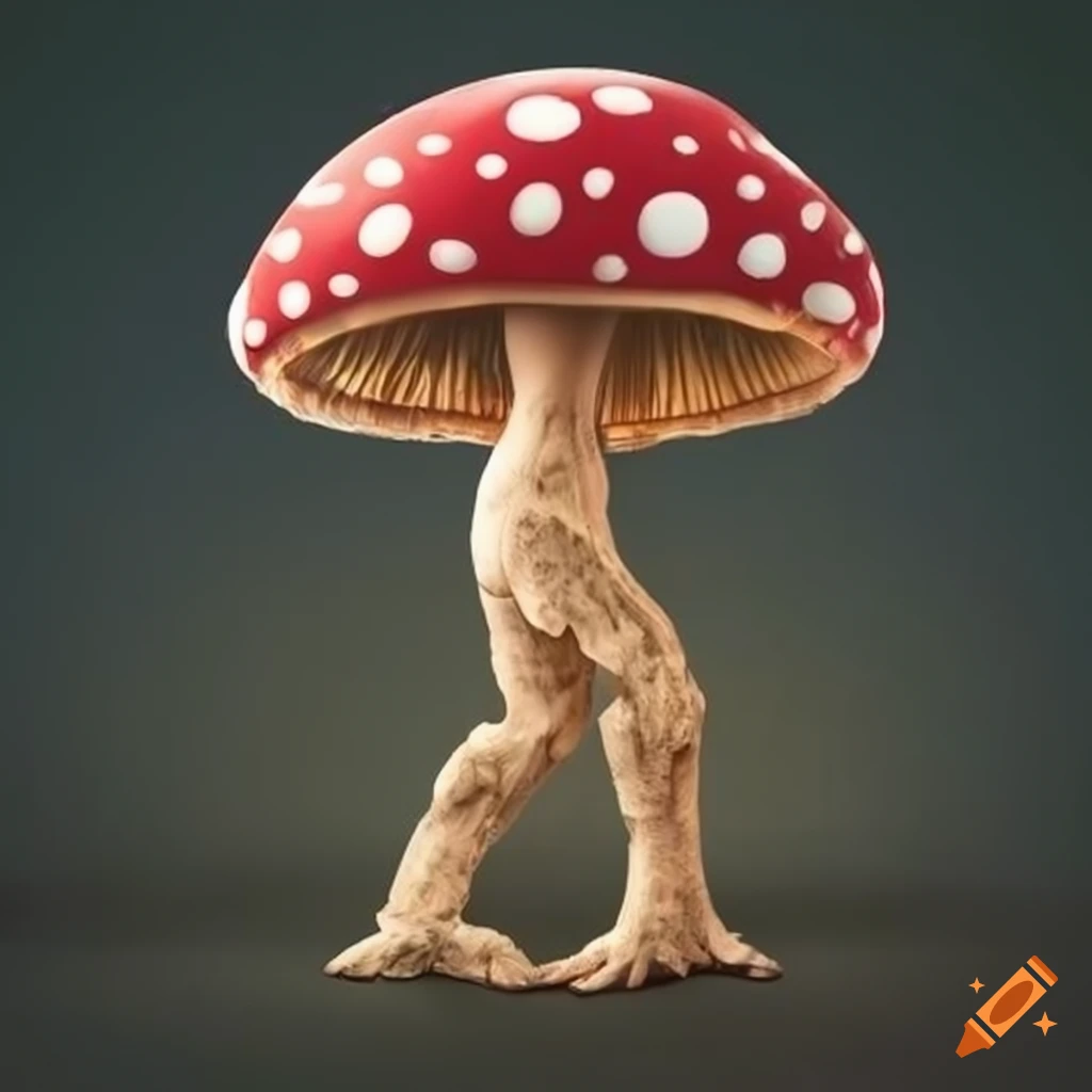 Mushroom man logo on Craiyon