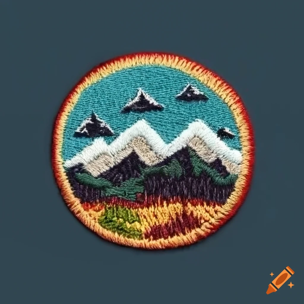 Embroidered patch style graphic design logo of the appalachian ...