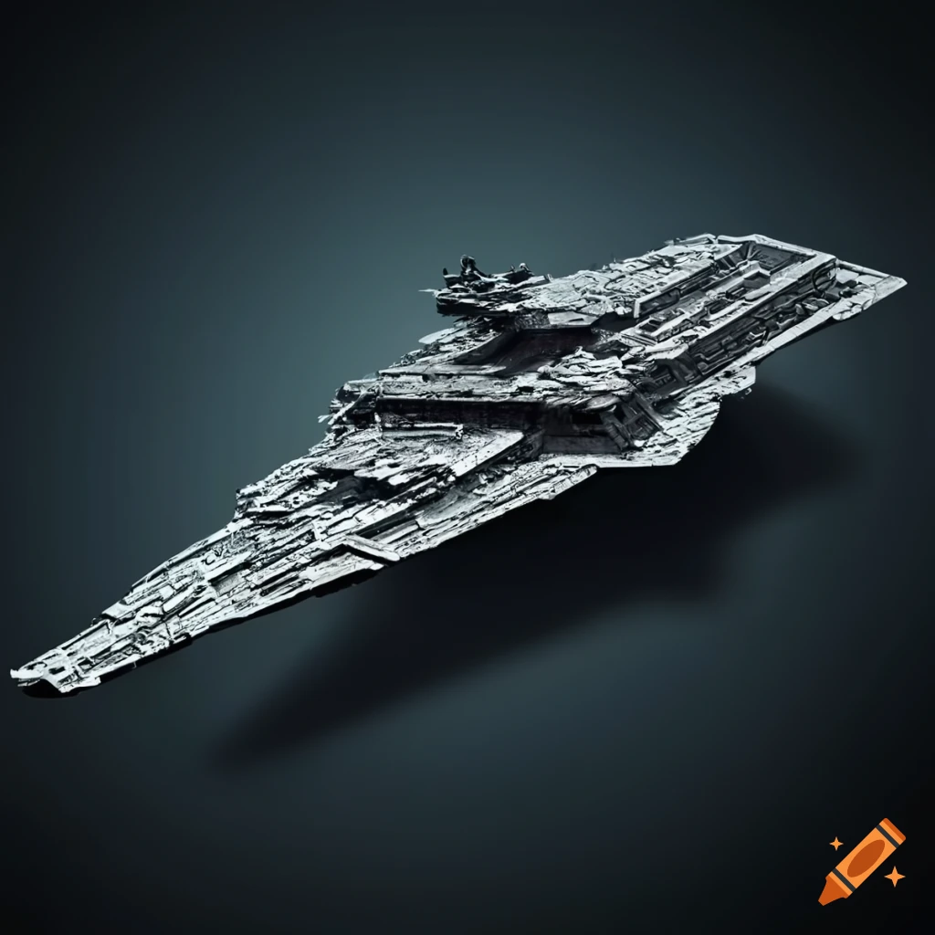 Emperial star destroyer from star wars on Craiyon