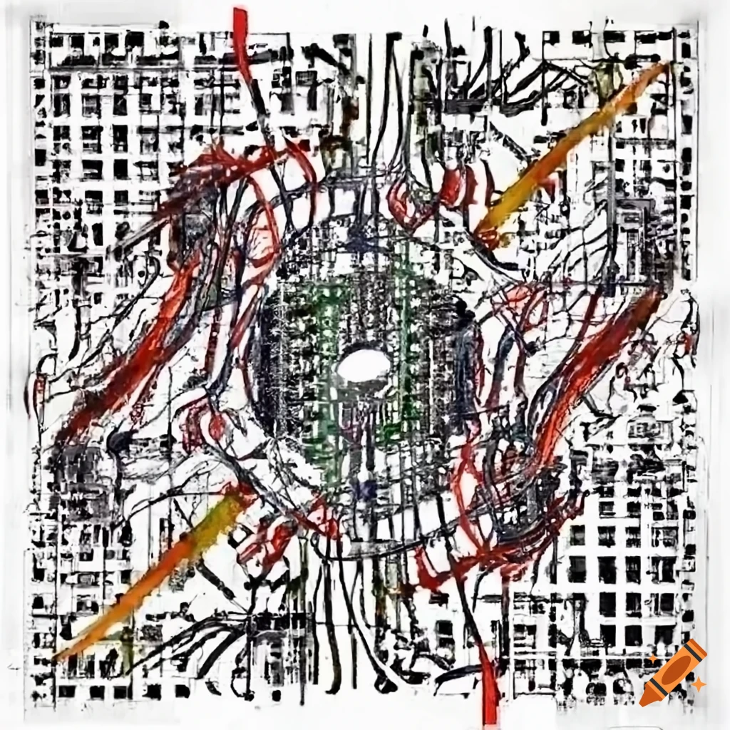 Electrical signal processing chaos on Craiyon