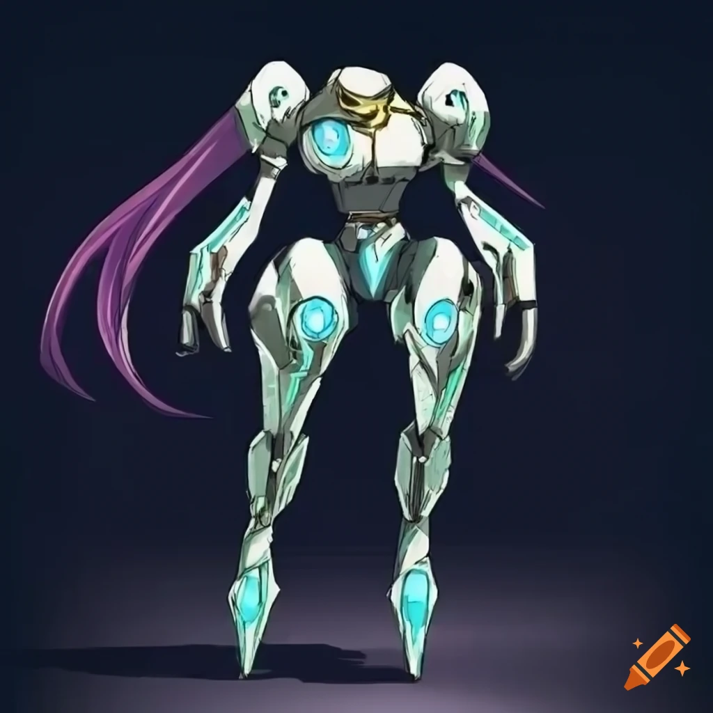 Light mech style in code geass with female design on Craiyon