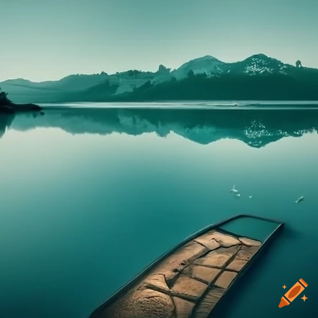 Scenic lake view on Craiyon