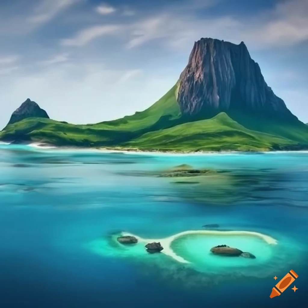 Breathtaking mix of island shapes forming a beautiful fantasy world on ...
