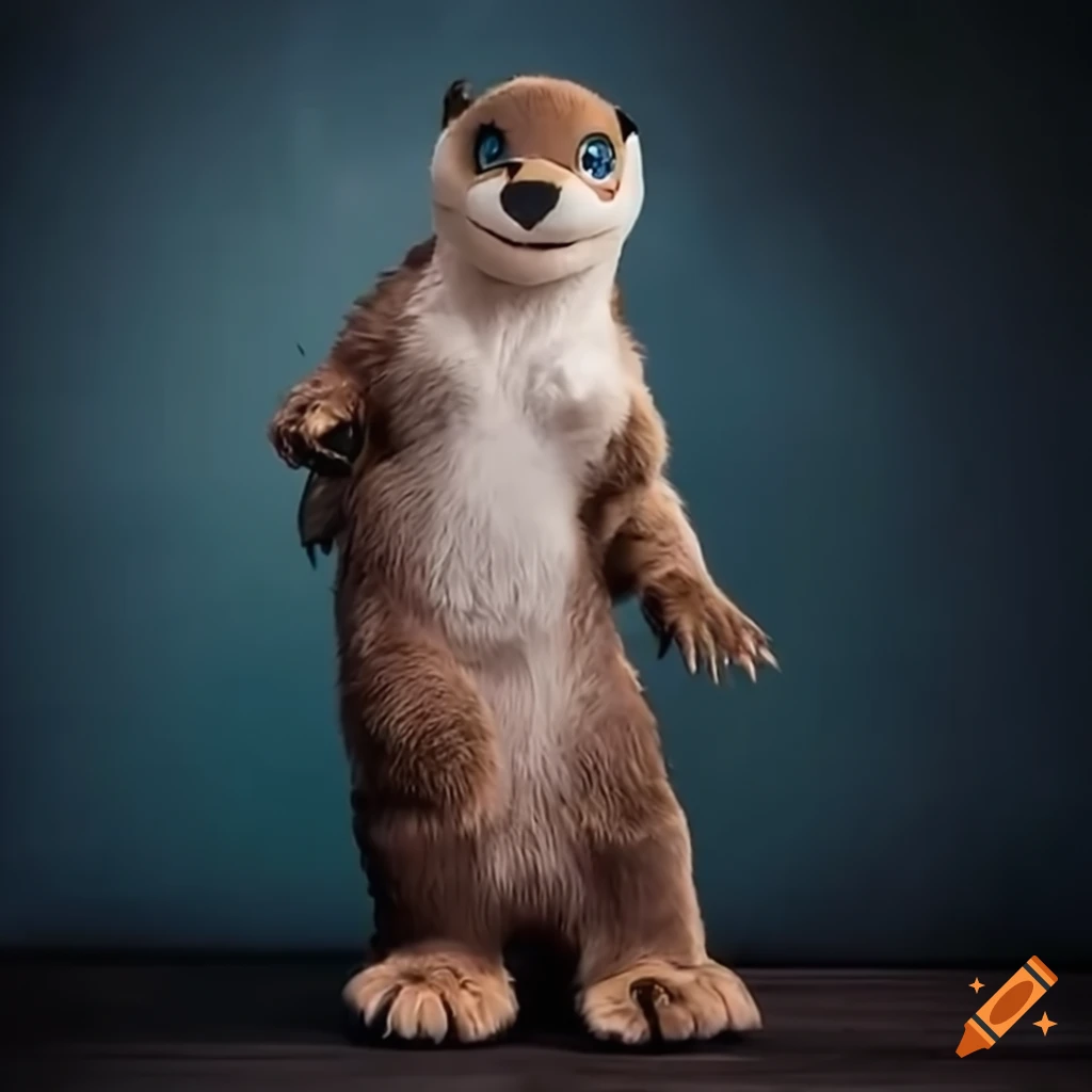 Female teacher in an otter fursuit at school on Craiyon