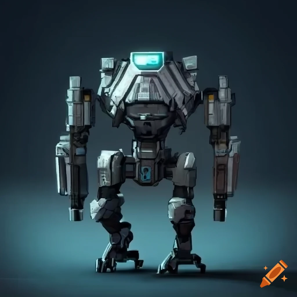 Light mech styled in lost planet with female design on Craiyon