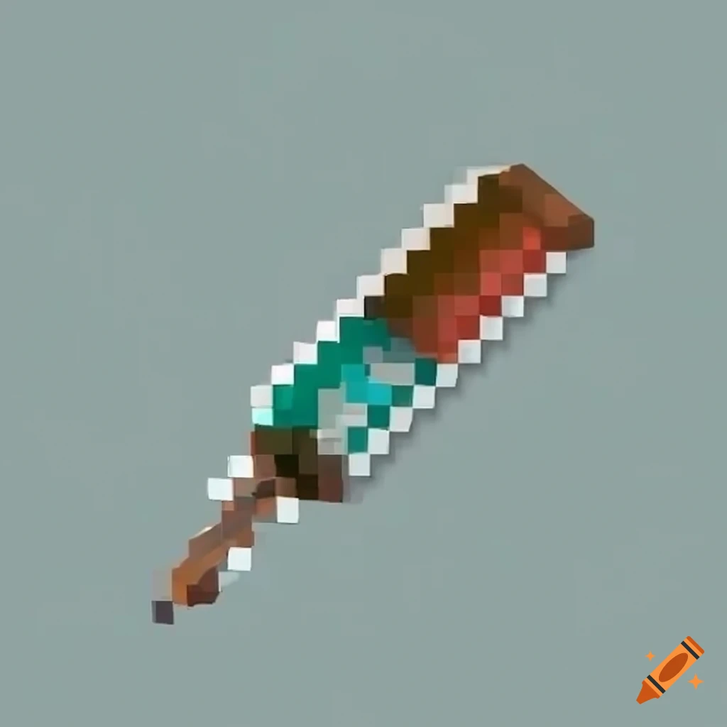 Blocky syringe with needle in minecraft style on Craiyon