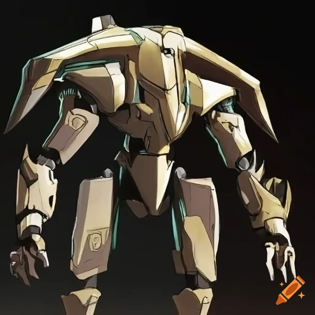 Mech style design inspired by code geass with a female twist on Craiyon