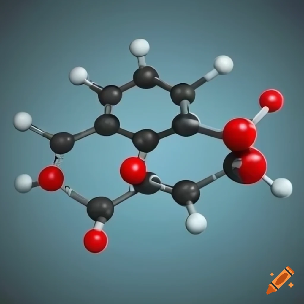 Drug molecule structures in grey scale on Craiyon