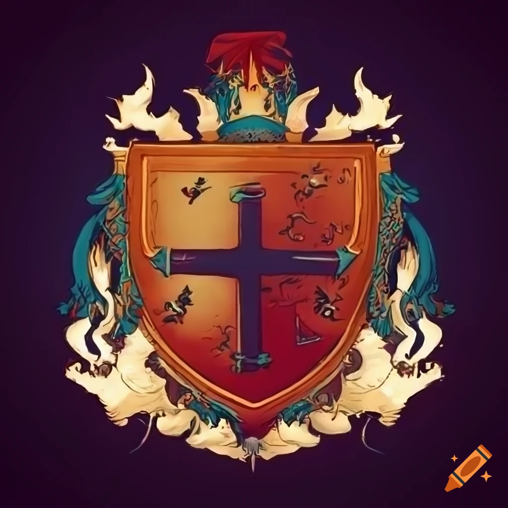 Warrior training school crest design on Craiyon