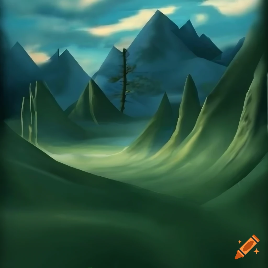 Super mario 64 battlefield landscape on Craiyon