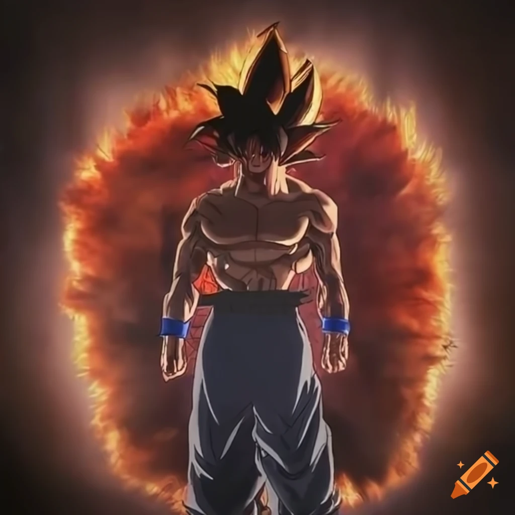 Goku rising from depths of hell in a hyper realistic church scene on ...