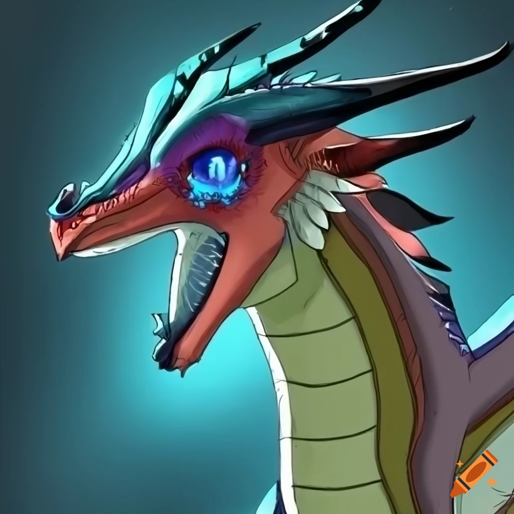 Female icewing rainwing hybrid with crystal blue eyes and color ...