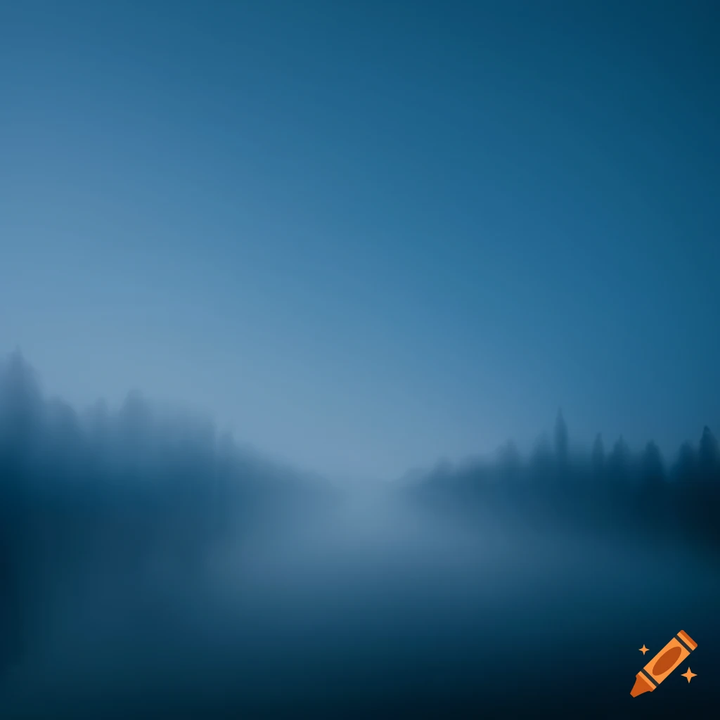 Realistic white-blue misty sky on Craiyon