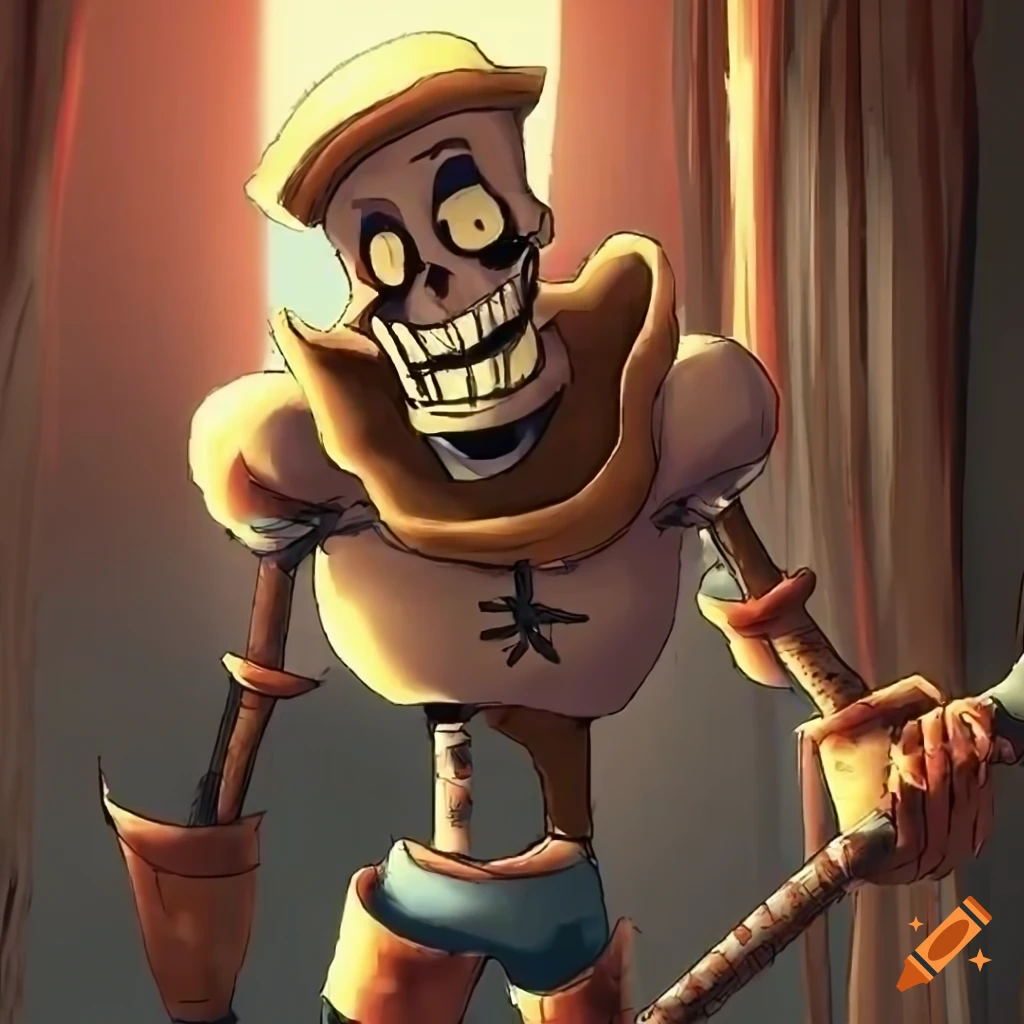 Papyrus cosplay as the hunter from left 4 dead on Craiyon
