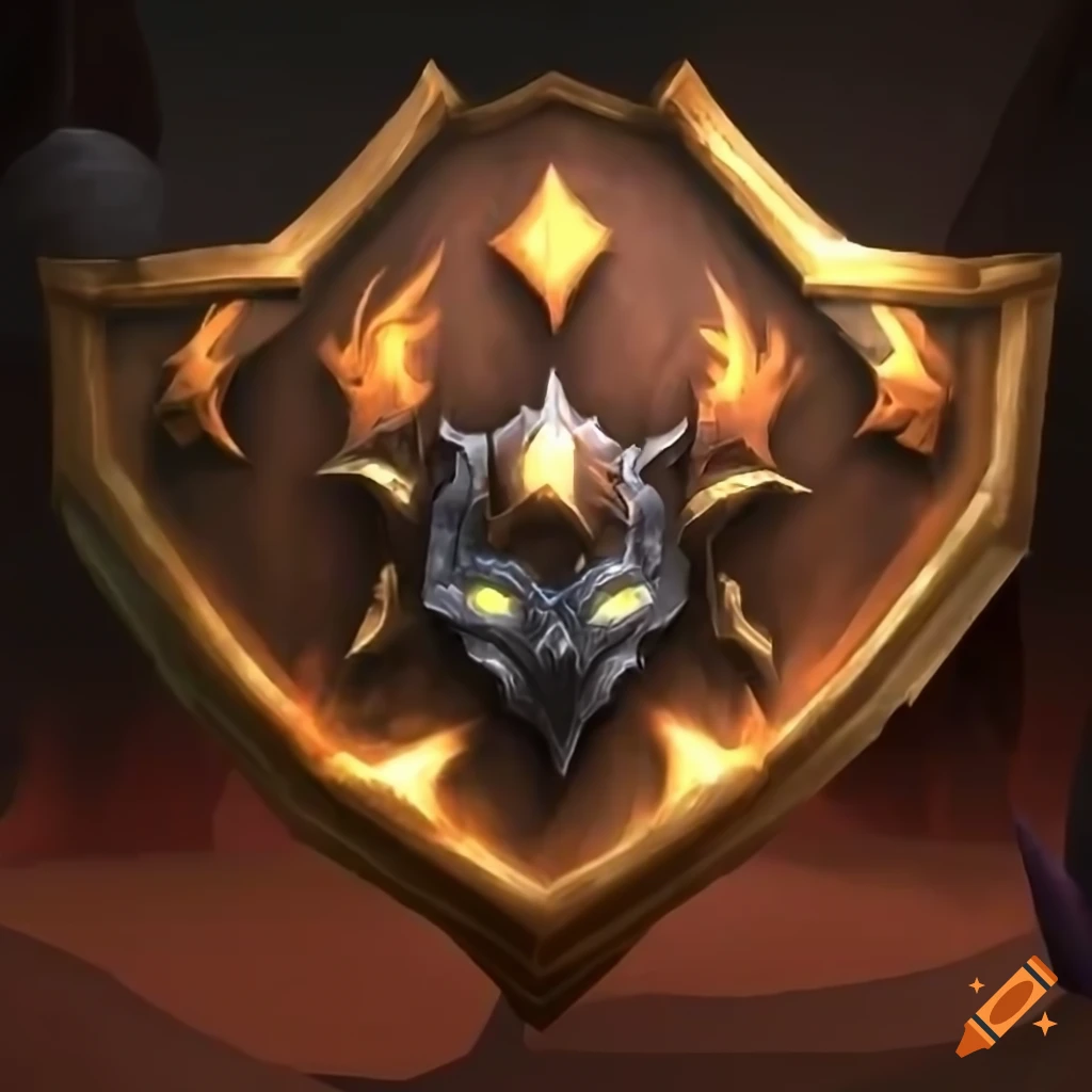 S rank shield in world of warcraft style on Craiyon