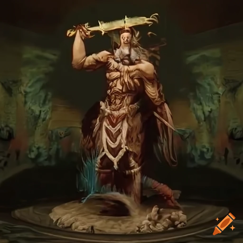 Hon god of llamas on Craiyon