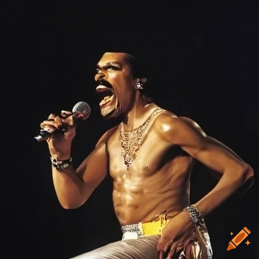 Eddie murphy as freddy mercury on Craiyon
