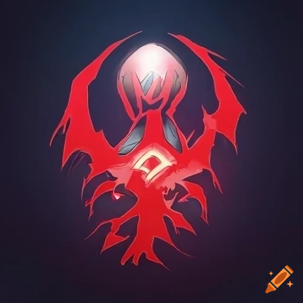 Shinigami Red League of Legends Team Logo on Craiyon