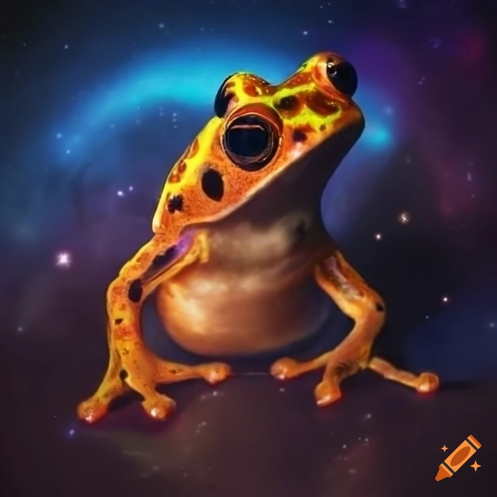 Cosmic frog on Craiyon