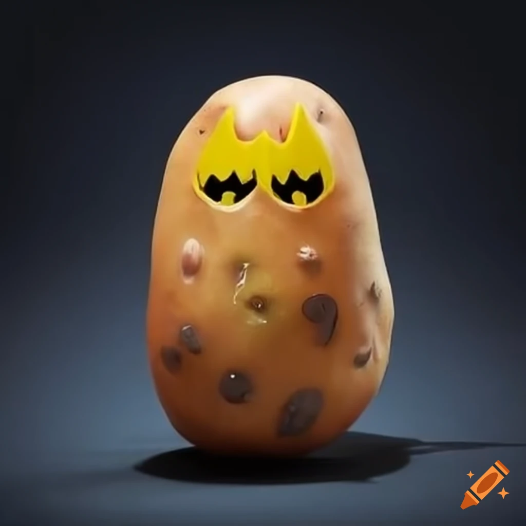 Batman made of potatoes on Craiyon