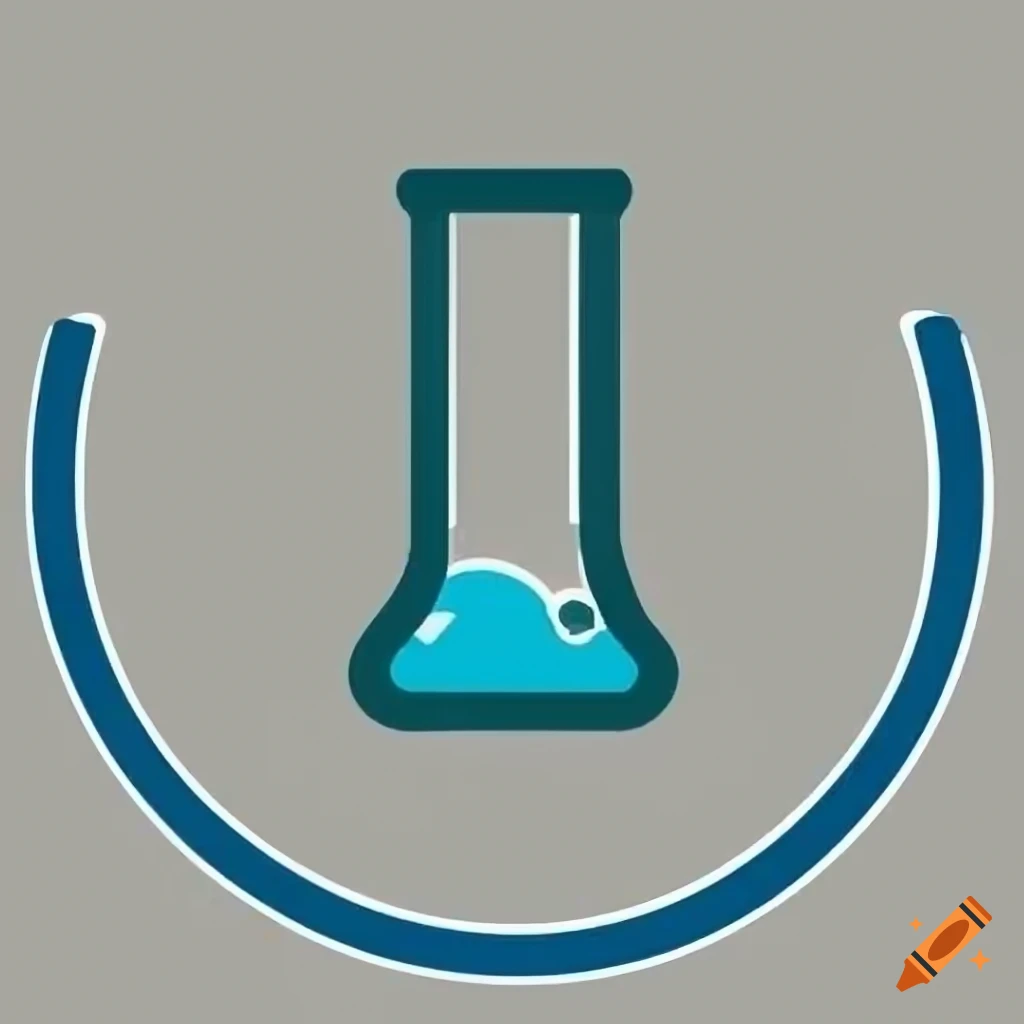 Test tube logo on Craiyon