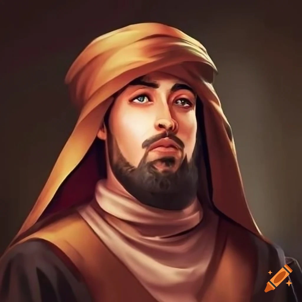 Portrait of a handsome caliph on Craiyon