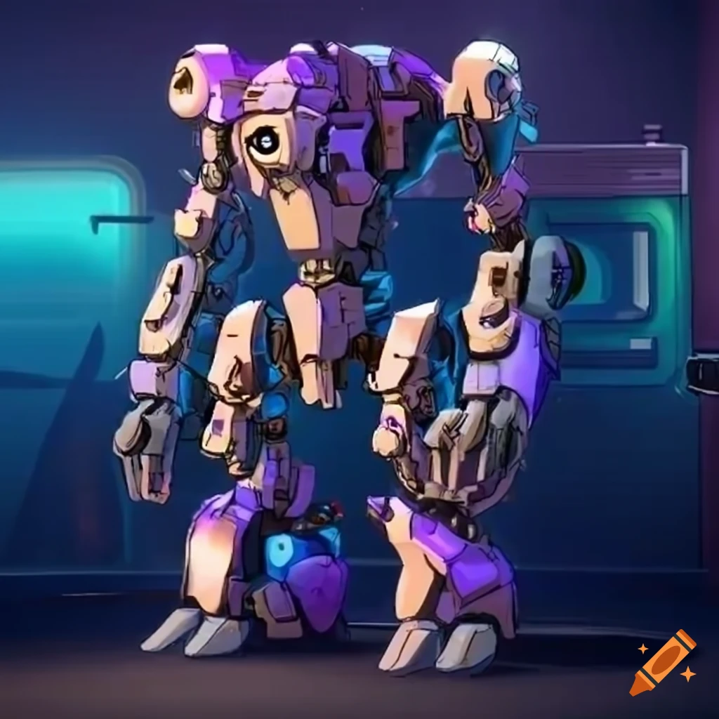 Sleek and powerful My Little Pony mech in solarpunk attire on Craiyon