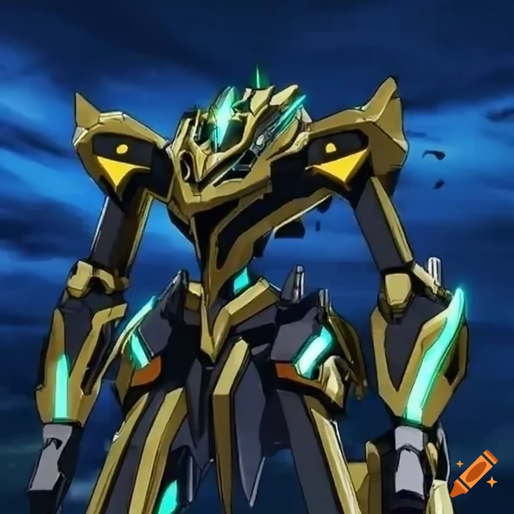 Detailed light mech design with powerful and athletic features on Craiyon