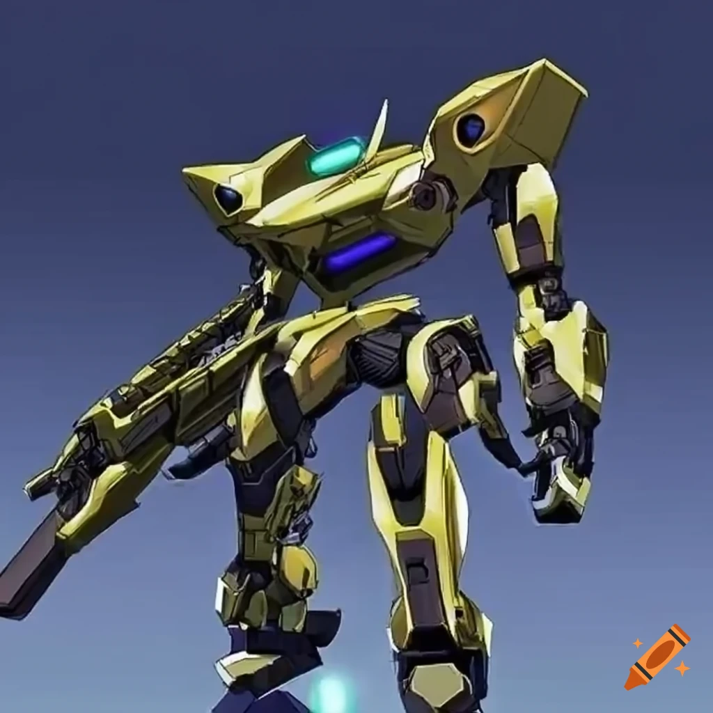Detailed light mech in code geass with powerful and athletic design on ...