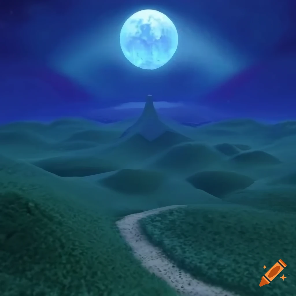 Super mario 64 starlight skyrise landscape on Craiyon