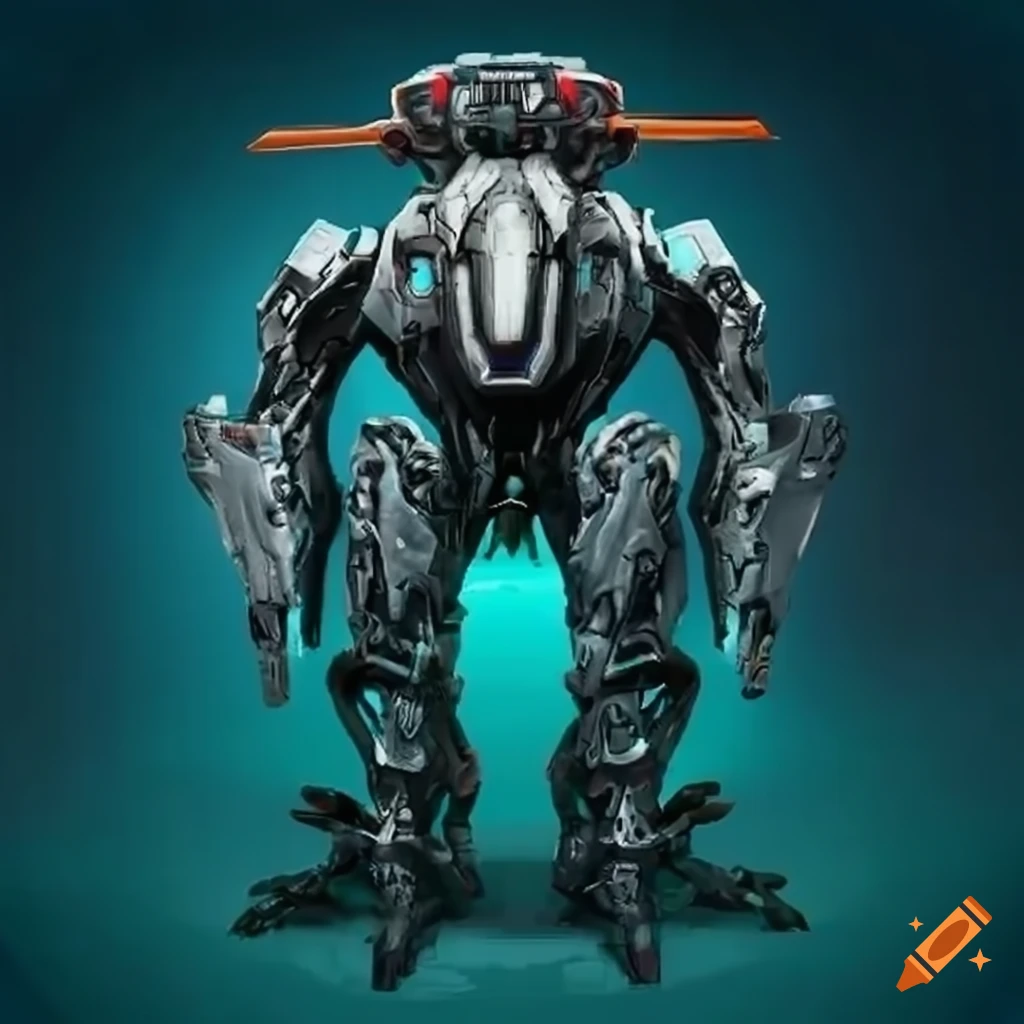 Sleek and powerful mech suit in Subnautica series on Craiyon