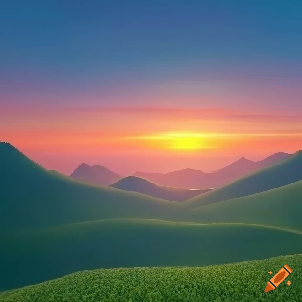 Super Mario 64 inspired 4k landscape with lush green hills and striking ...