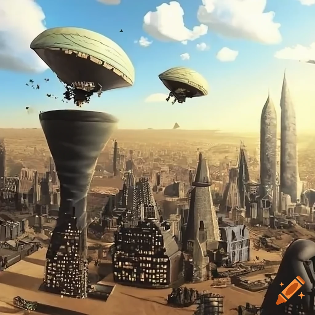 Solar punk cityscape on Craiyon