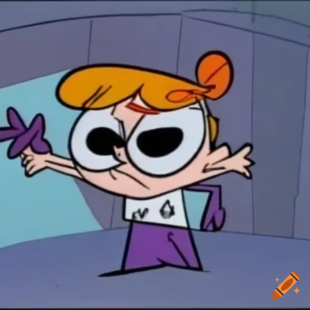 Dexter's Laboratory TV show screenshot from 1996-1997 on Craiyon