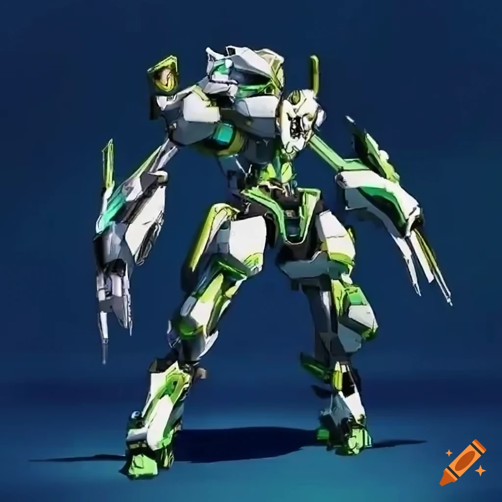 Detailed light mech in code geass with powerful and athletic female ...