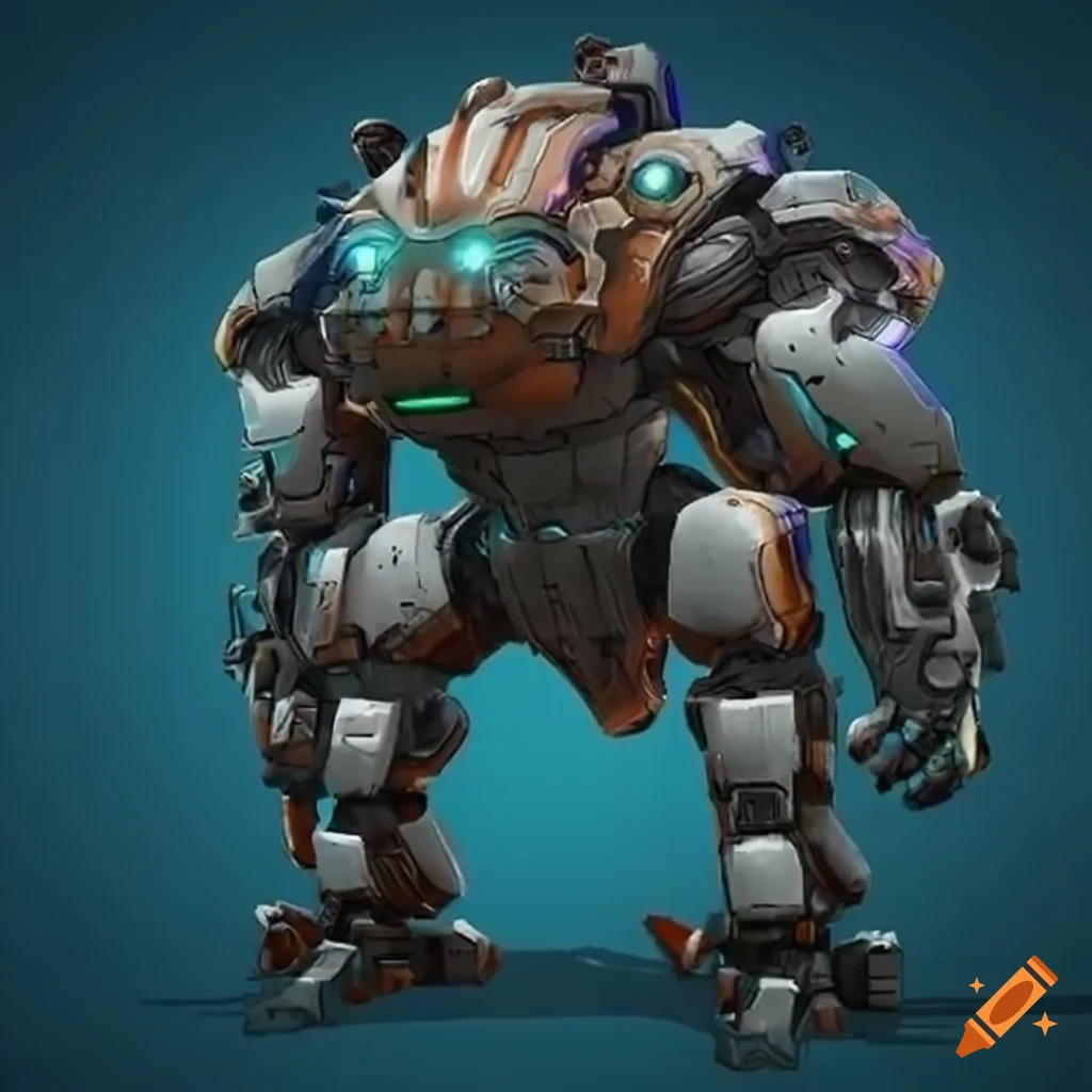 Sleek and powerful mech suit in the subnautica series on Craiyon