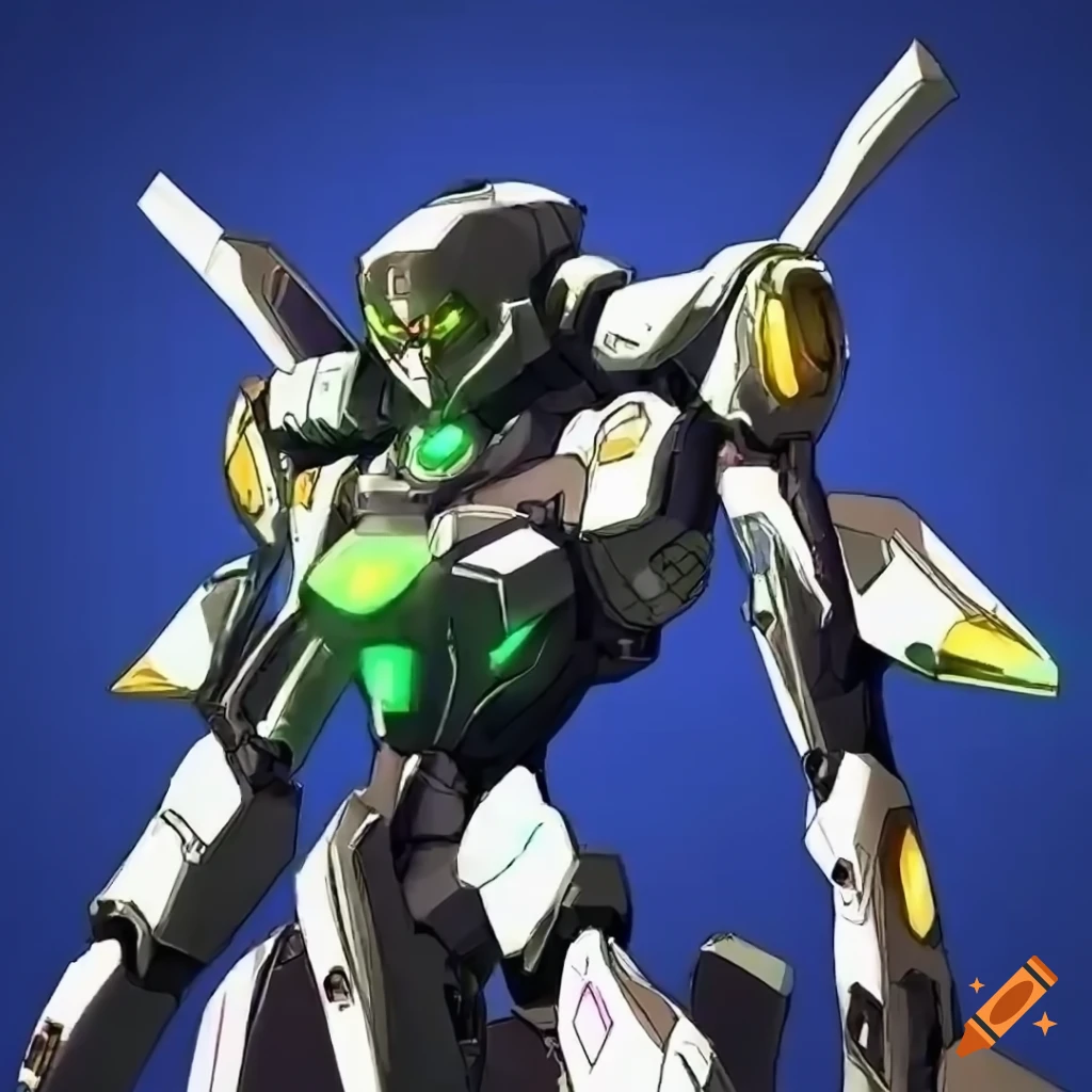 Detailed light mech design with female style from code geass on Craiyon