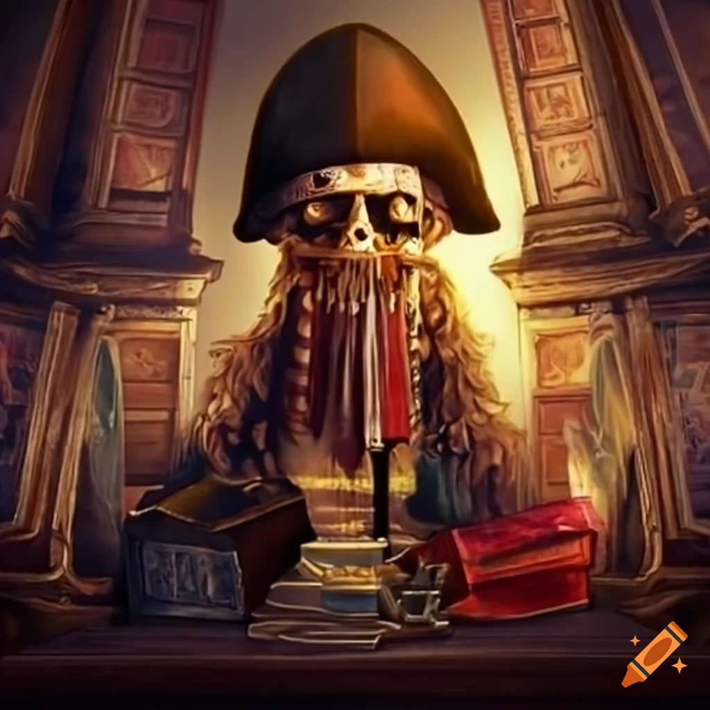 Pirate library on Craiyon