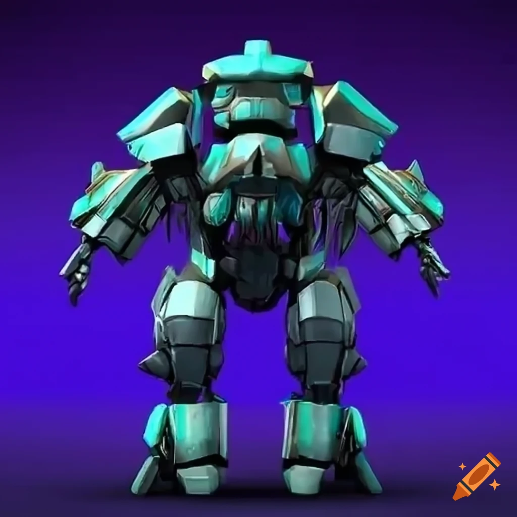 Detailed my little pony mech rendering suitable for animations on Craiyon
