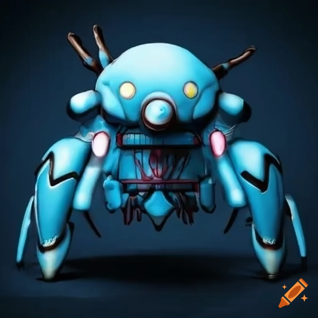 Ghost in the shell tachikoma robot on Craiyon