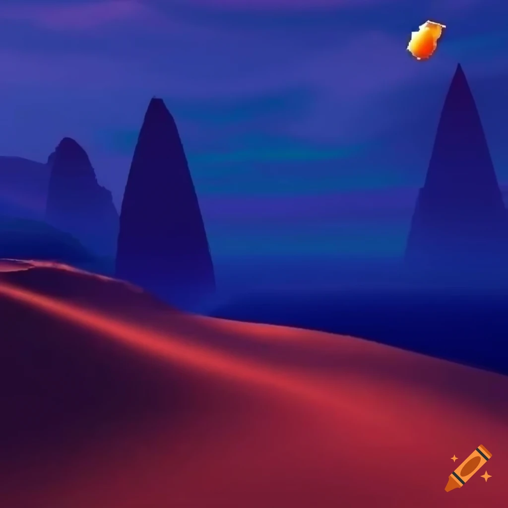 Super mario 64 the cremini system landscape on Craiyon