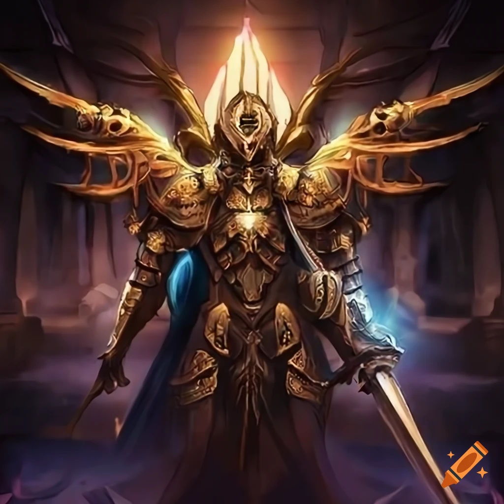 Divine knight on Craiyon