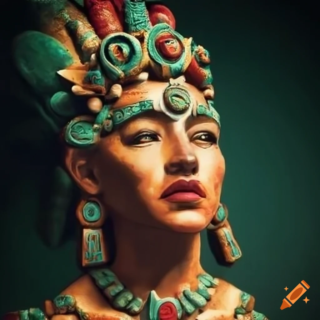 Aztec goddess of gemstones on Craiyon