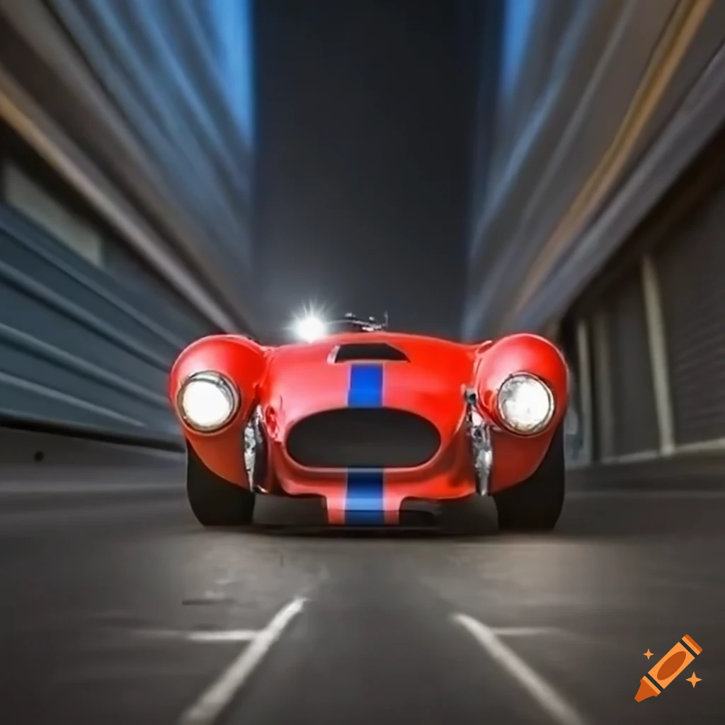 Shelby cobra with lens flare in 4k resolution on Craiyon