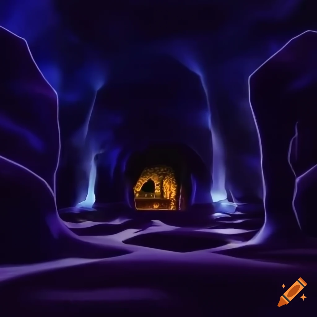 Super mario 64 cavern of the unagi landscape on Craiyon